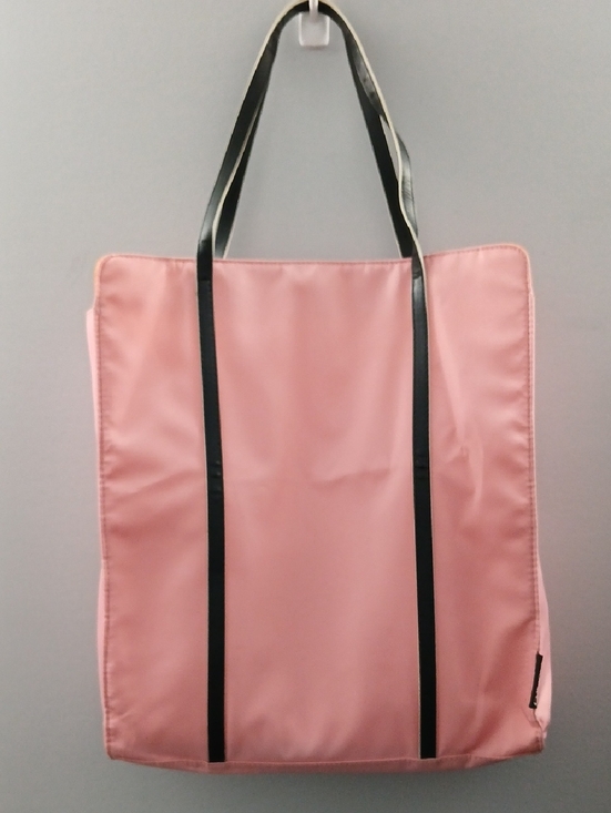 Clinique | Bags | Clinique Pink Tote With Black Straps | Poshmark